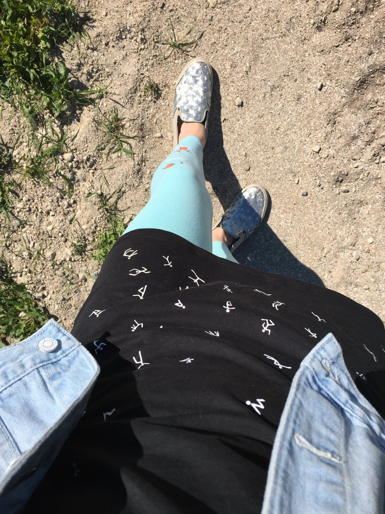 Stick figures t-shirt dress – ARTsy clothing