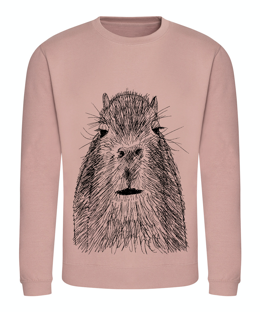 Capybara unisex sweatshirt - Artsy clothing - funny animal jumper ...